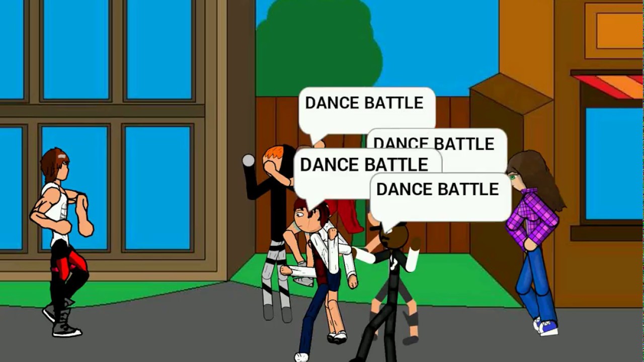 DANCE BATTLE //My Cartoon// - YouTube