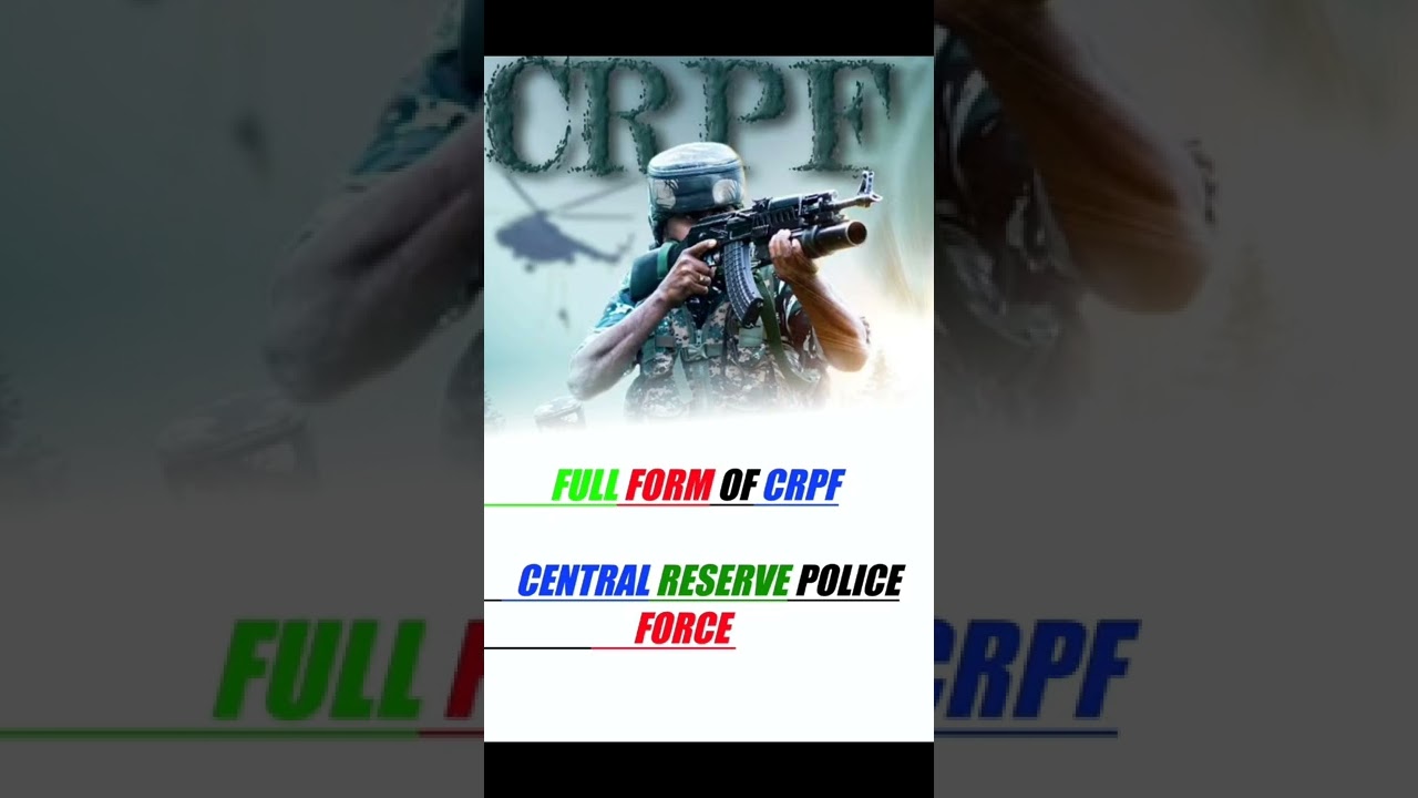 CRPF Full Form armylover like And Subscribe For More Videos YouTube