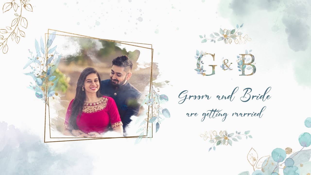 Save The Date Video For Wedding || Invitation Video || GC040 || Wedding ...