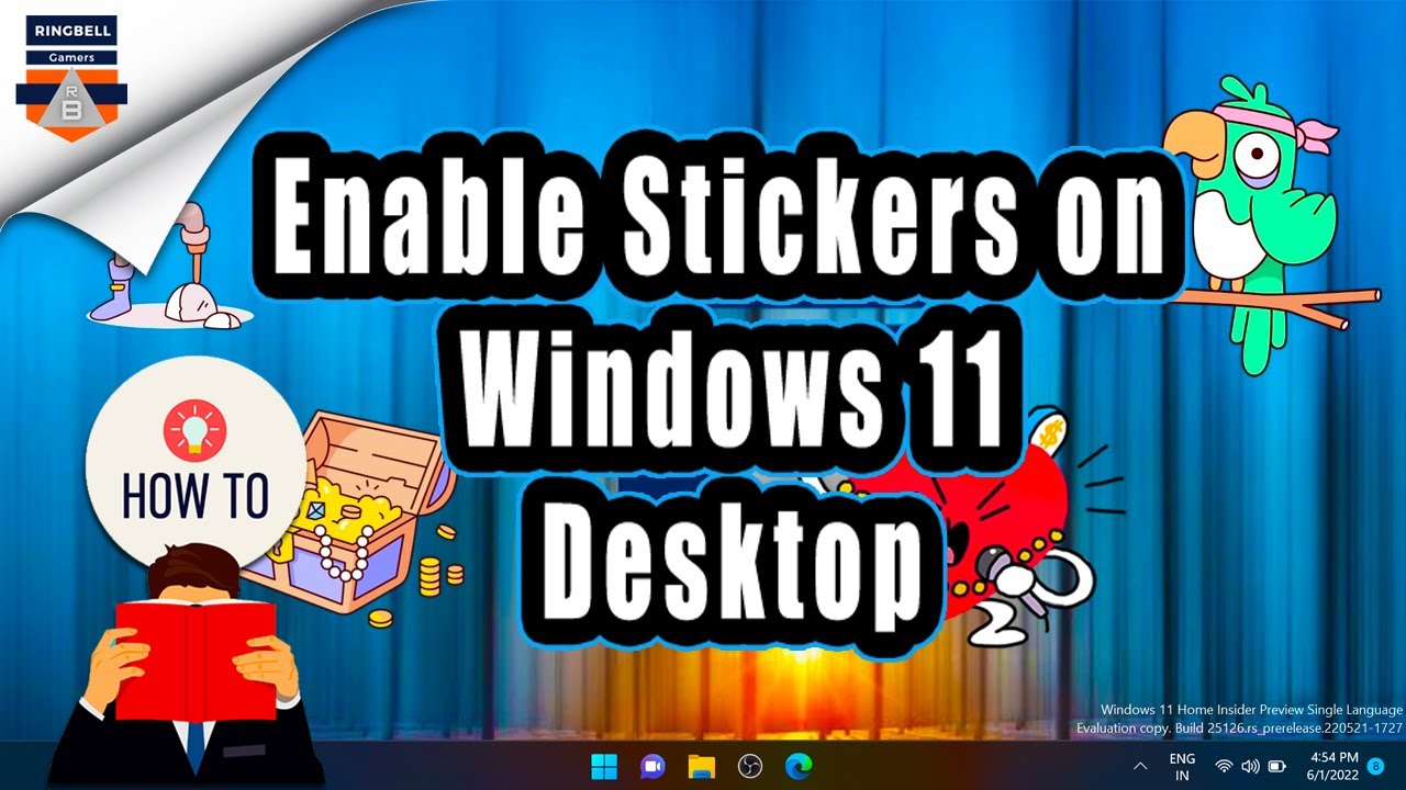Windows 11: How to Enable Desktop Stickers ? - YouTube