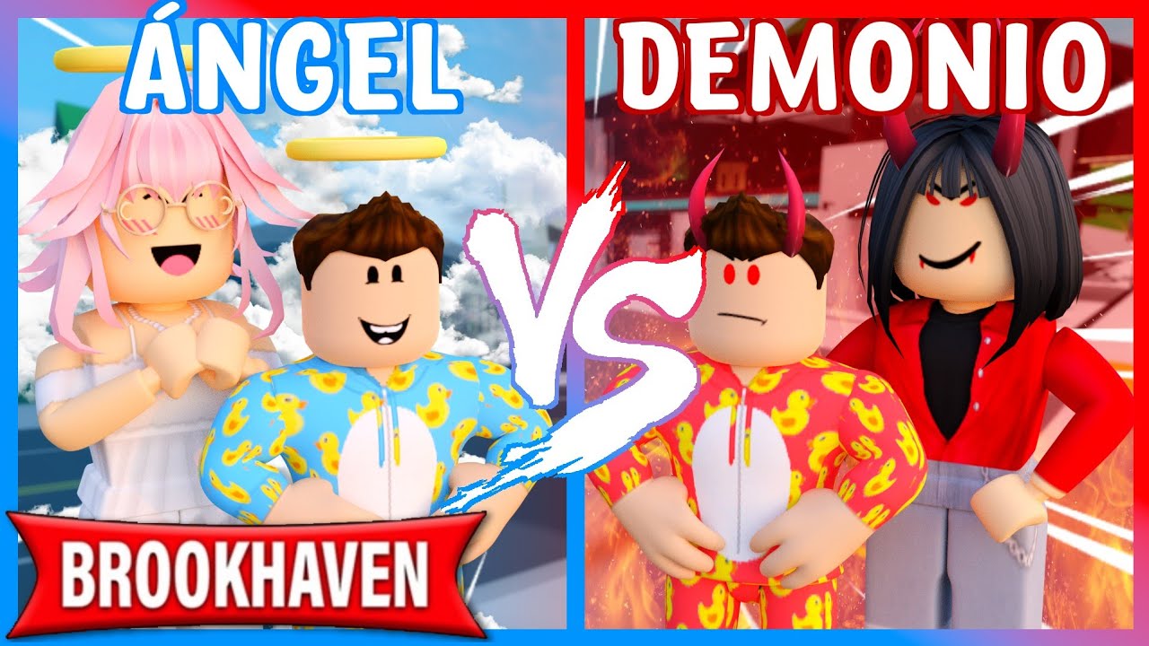 MADRE ANGEL VS MADRE DEMONIO en BROOKHAVEN - Roblox YoSoyLoki - YouTube