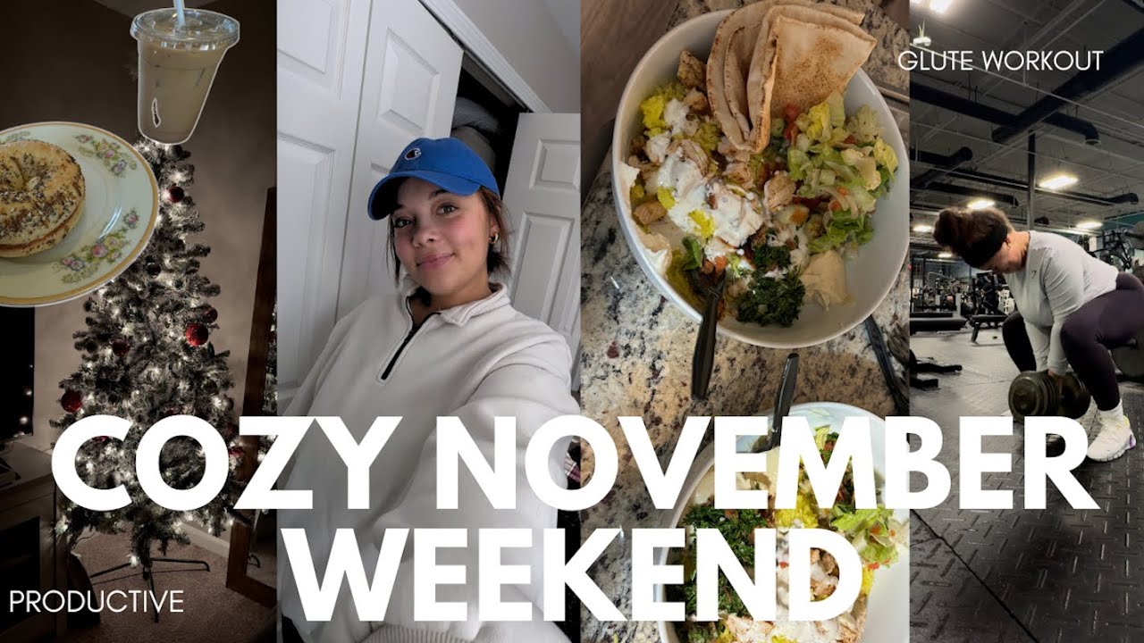 cozy november weekend vlog // productive weekend at home - YouTube