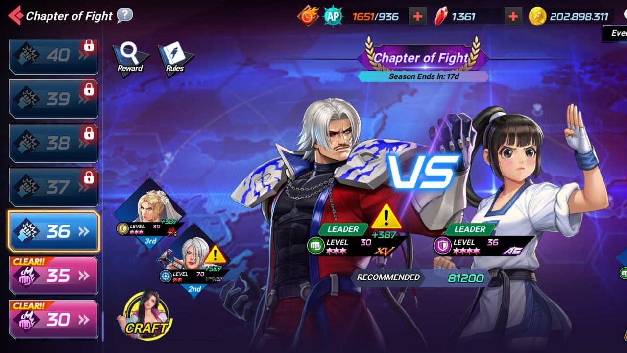 King of fighters All Stars Chapter of fight Floor 31-35 Cleared - YouTube