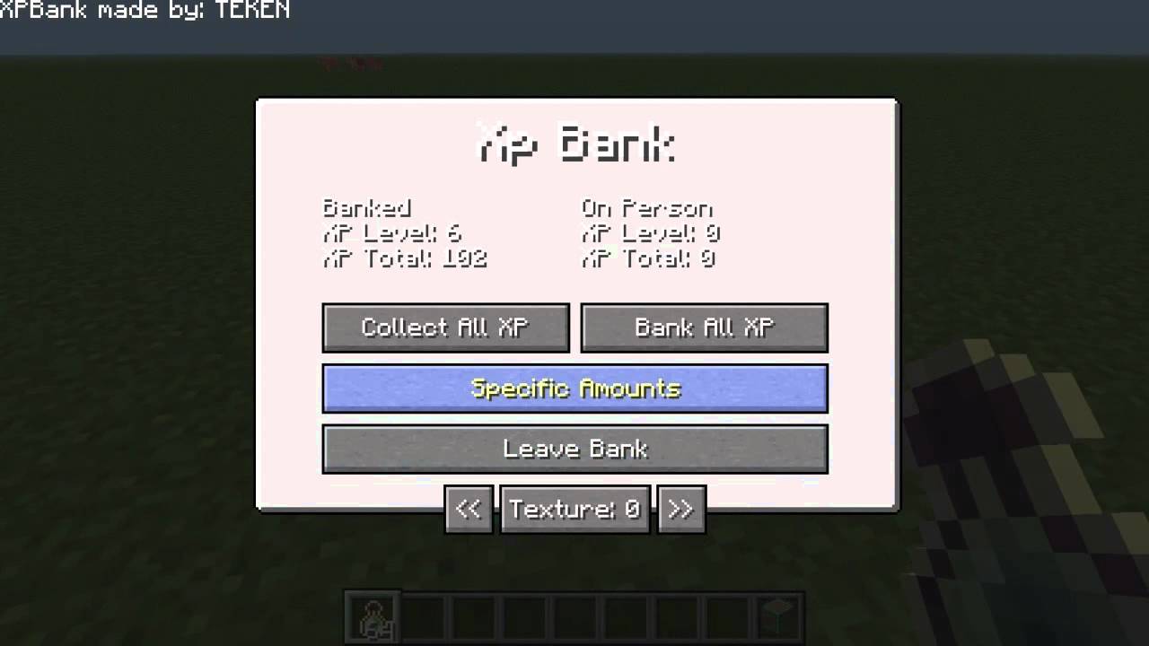 Review Minecraft Mod: XP Bank - YouTube