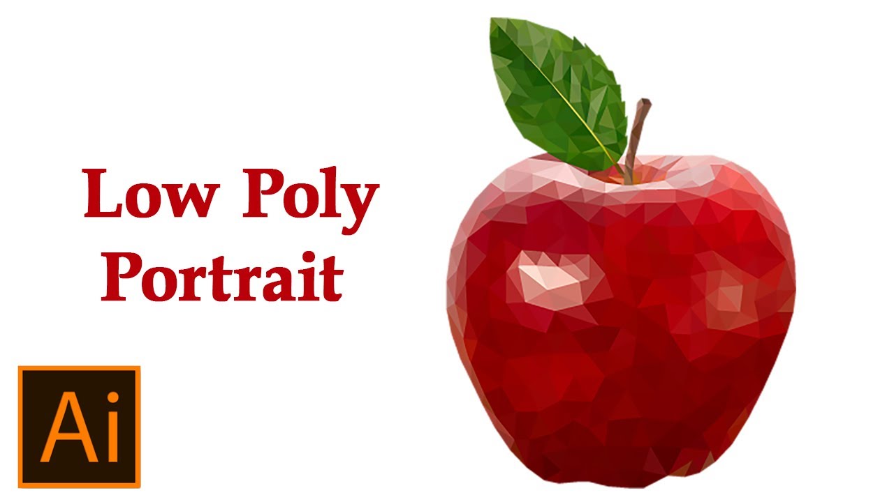 Adobe Illustrator Tutorial - Low poly portrait. - YouTube