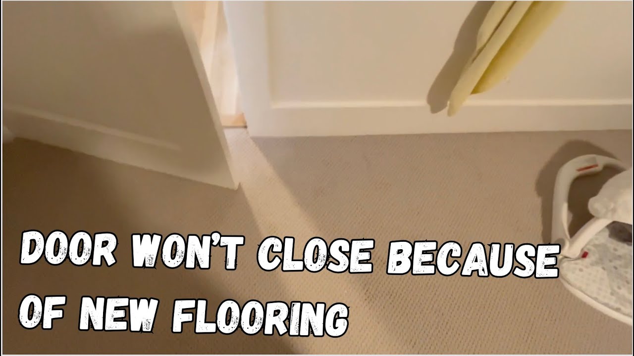 How to fix a door that rubs on the new flooring - YouTube