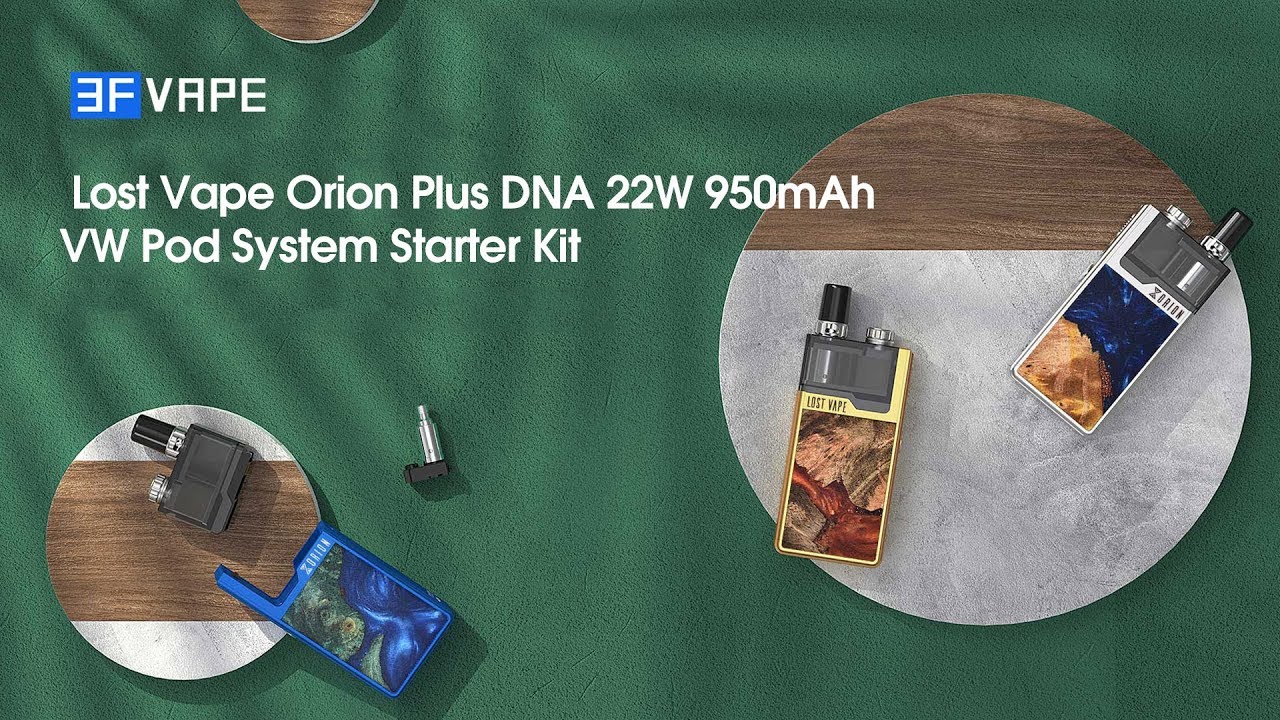 Lost Vape Orion Plus DNA 22W 950mAh VW Pod System Starter Kit - YouTube
