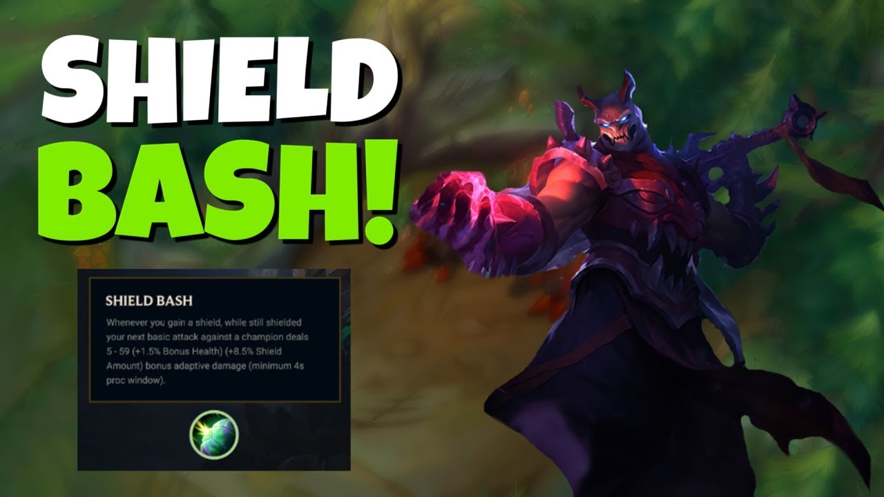 NEW SHIELD BASH RUNE AND RUNE SHARDS! League of Legends Preseason 9 ...