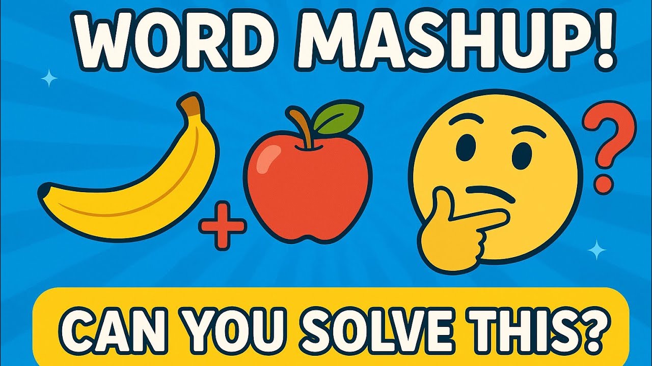 Can You Solve These Word Mashups? | Fun Quiz Challenge! - YouTube