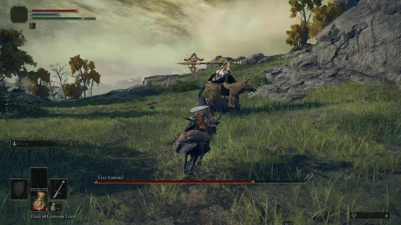ELDEN RING tree sentinel fight - YouTube