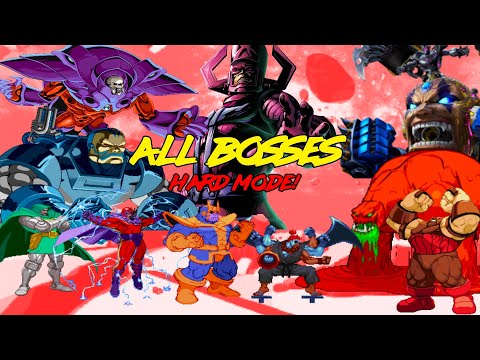 Marvel vs Capcom : All Boss Fights Evolution 1994 - 2017 !! HARDEST DIFFICULTY !!