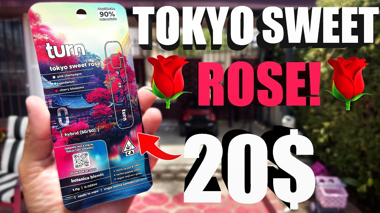 This TOKYO SWEET ROSE tasted like ROSES! | Turn Disposable | Cheap ...