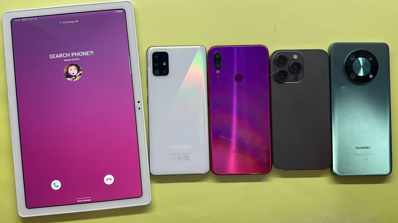 Search Phone Tablet Incoming Call vs Timer Samsung Tab A7/A51/HUAWEI Y7 ...