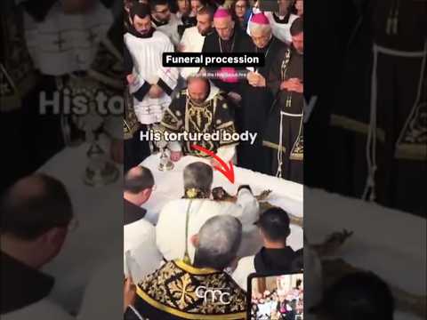 A funeral procession commemorating the burial Jesus Christ - Holy Sepulchre in Jerusalem #jesus