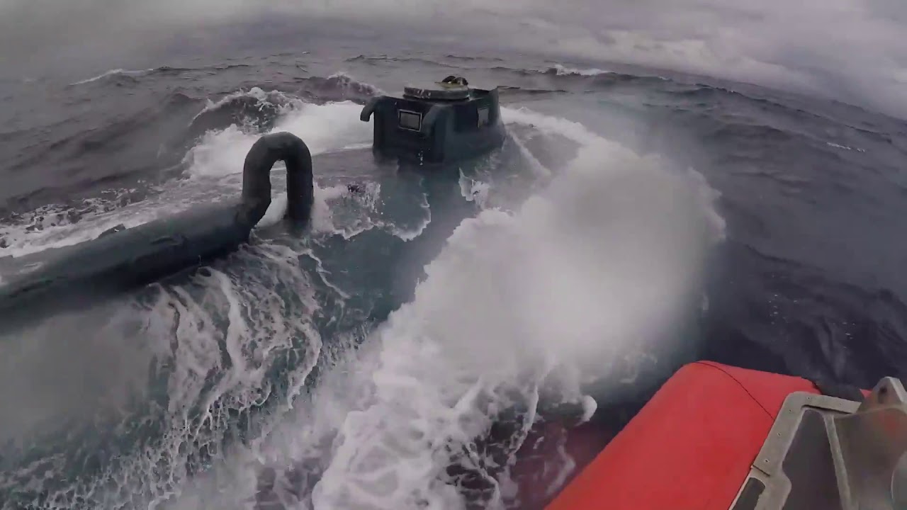 U.S. Coast Guard in dramatic narco sub take down - YouTube