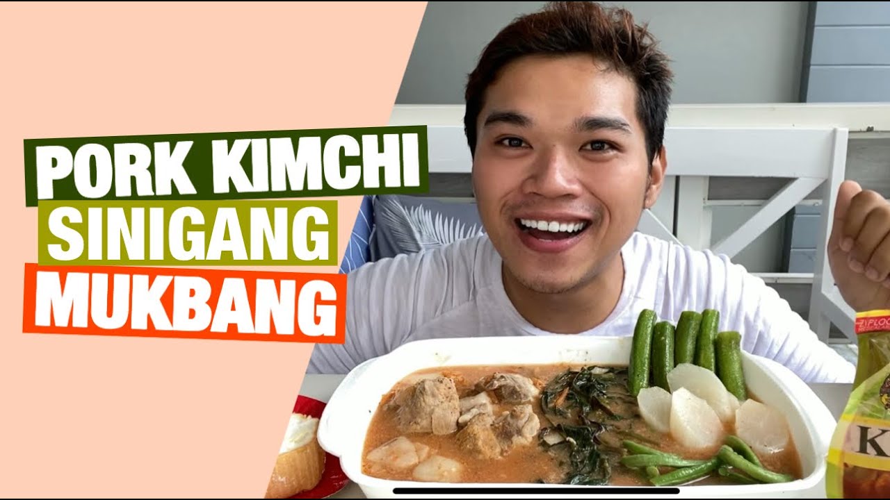 KIMCHI PORK SINIGANG MUKBANG | KOREAN- FILIPINO STYLE SINIGANG ...
