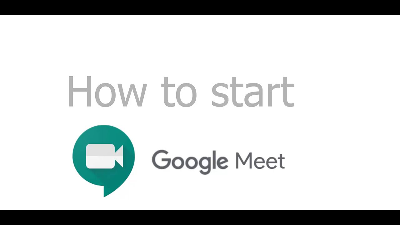 How to start a google meet - YouTube