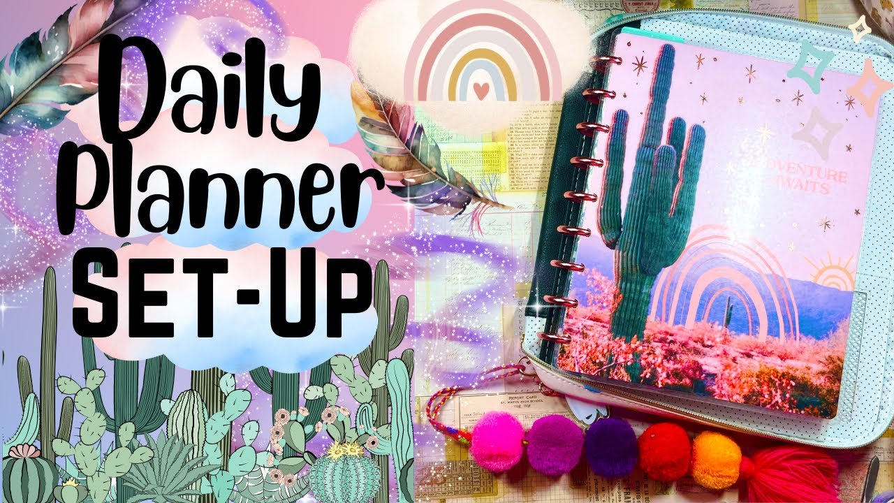 Daily Planner Set Up | Recycling an Older Planner | Daily Planner ...