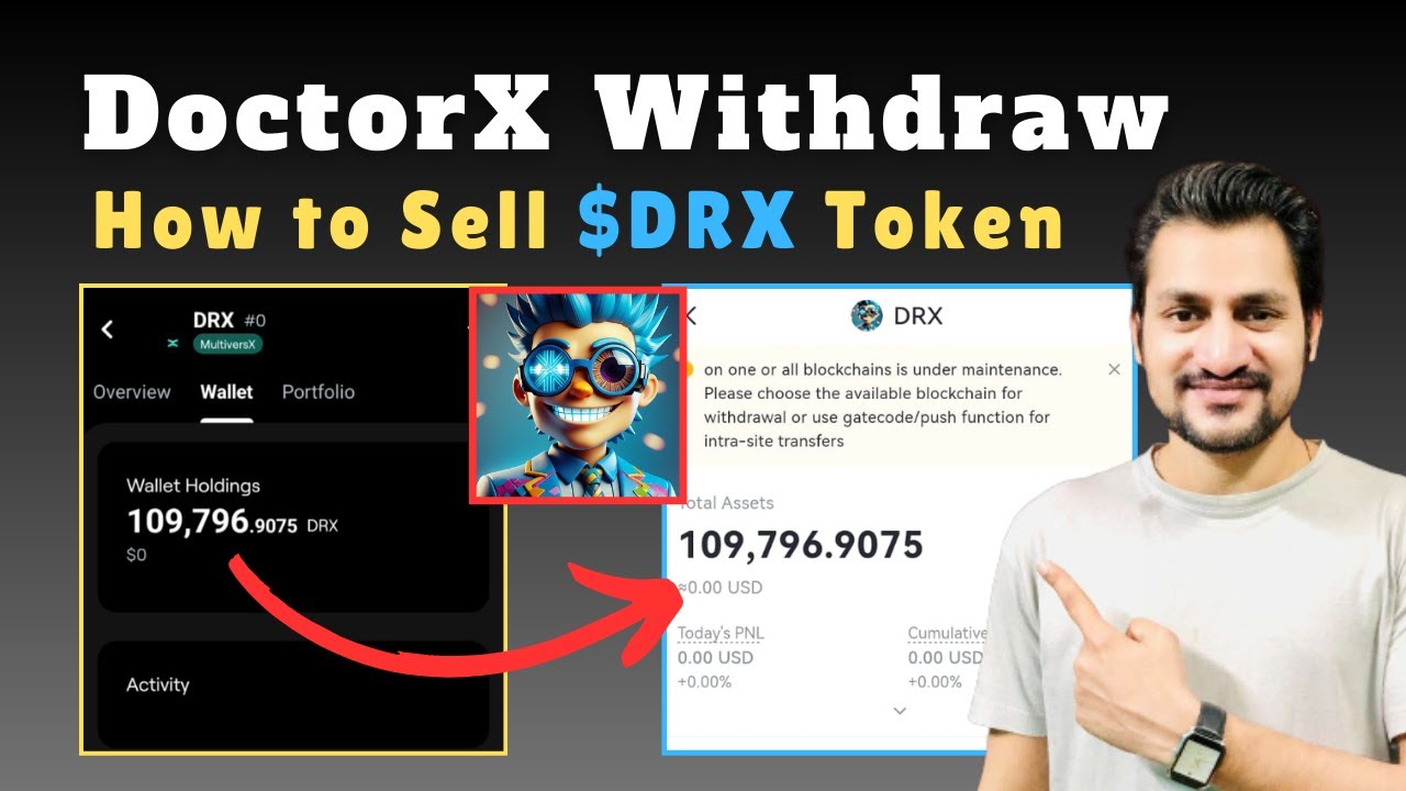 DoctorX Token Withdraw in Exchange | How to Sell DRX Tokens | How to ...