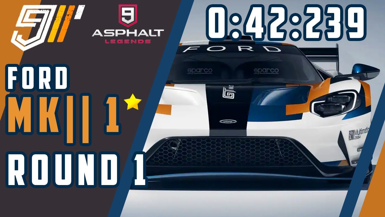 Asphalt 9 : Ford GT MK 2 Grand Prix Round1 Rat Race - YouTube