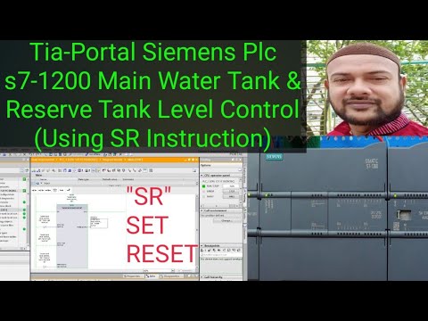Tia-Portal Siemens Plc s7-1200 Main Water Tank & Reserve Tank Level ...