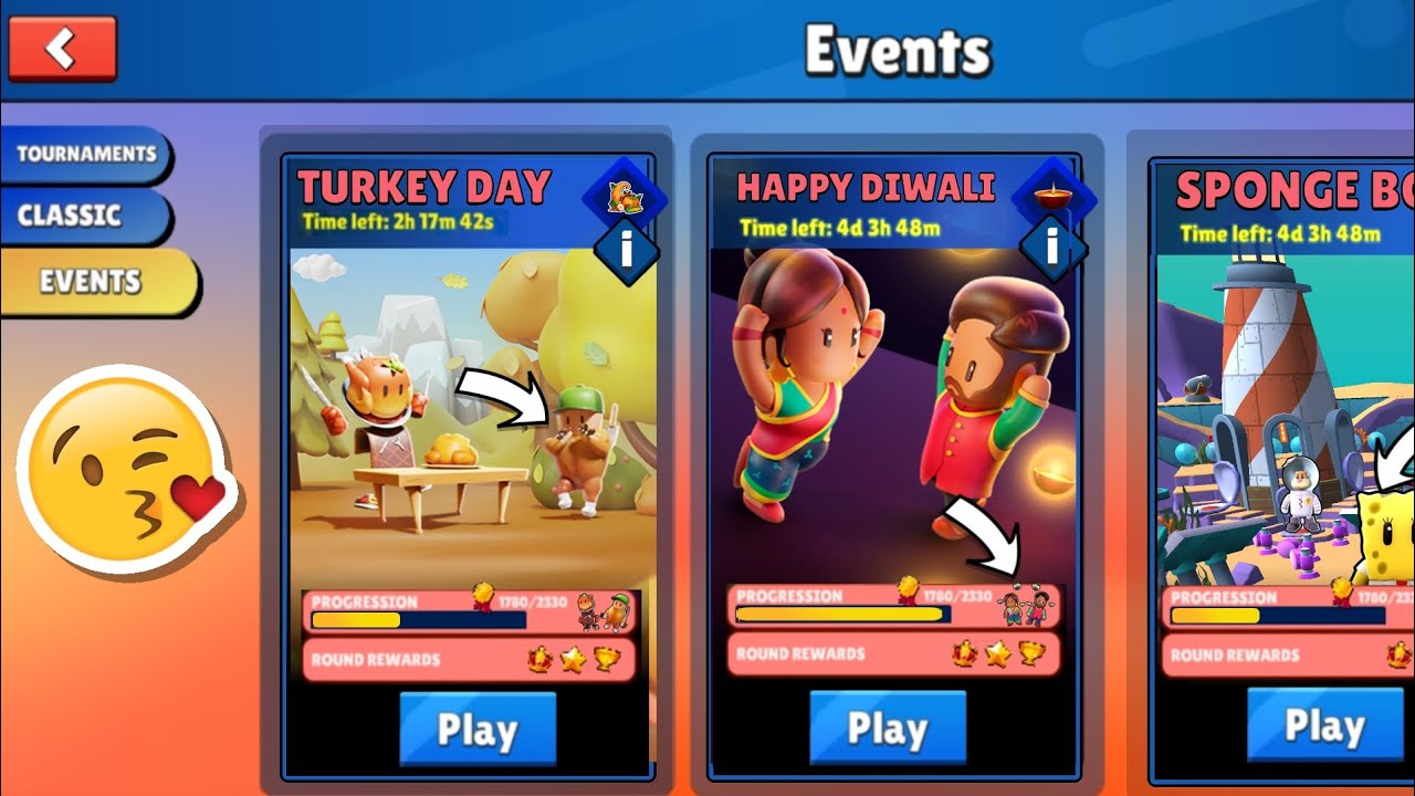 🦃🪔 Stumble Guys 0.60 Update: DIWALI & TURKEY EVENTS | Free Rewards ...
