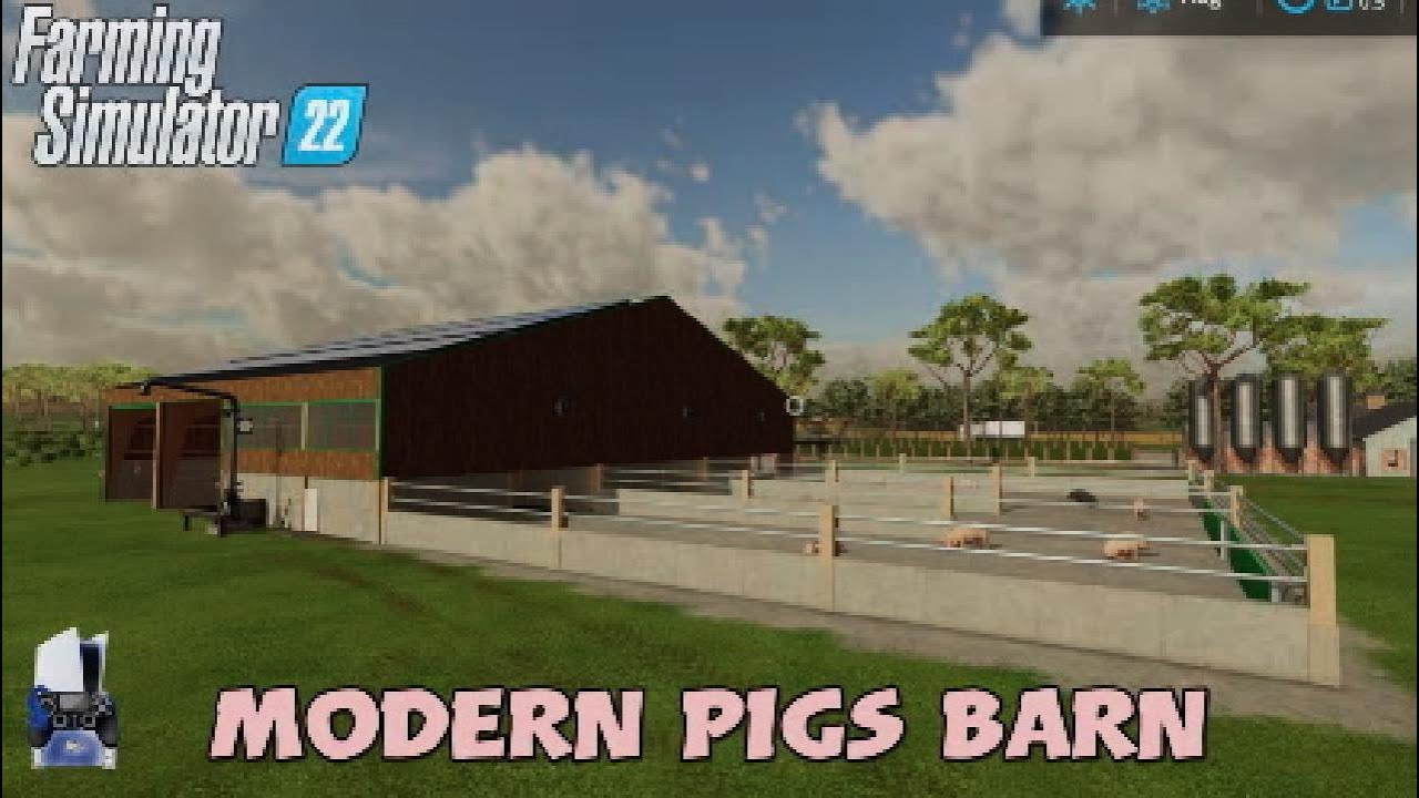 FS22 New Mod (console): Modern Pigs Barn | Mods in the spots # 329 ...