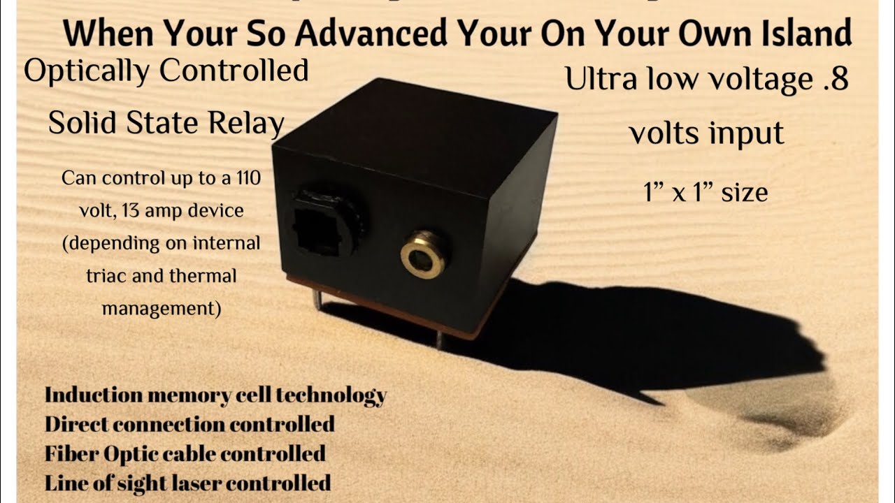 Ultra low power, optical solid state relay - YouTube