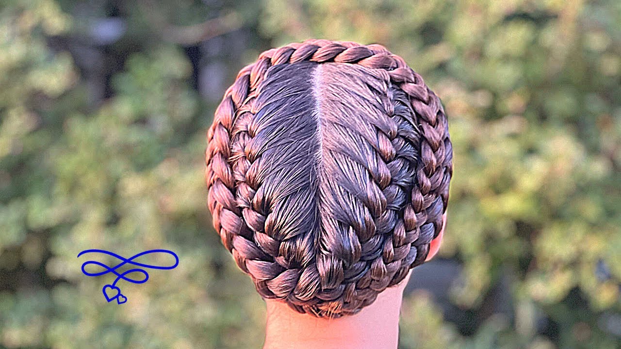 French Braid Wrap Around 2 - YouTube