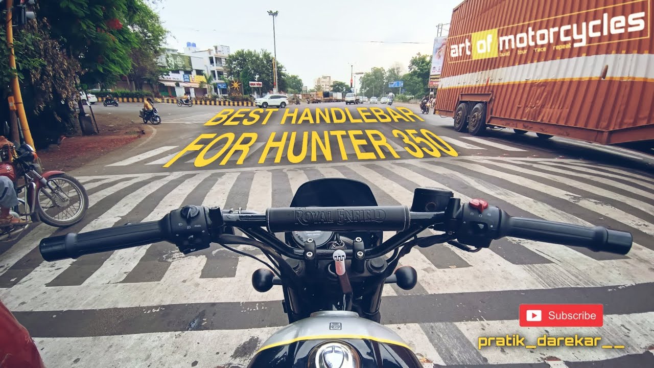 New Handlebar for my HUNTER 350 | Best Handlebar for HUNTER 350 | Art ...