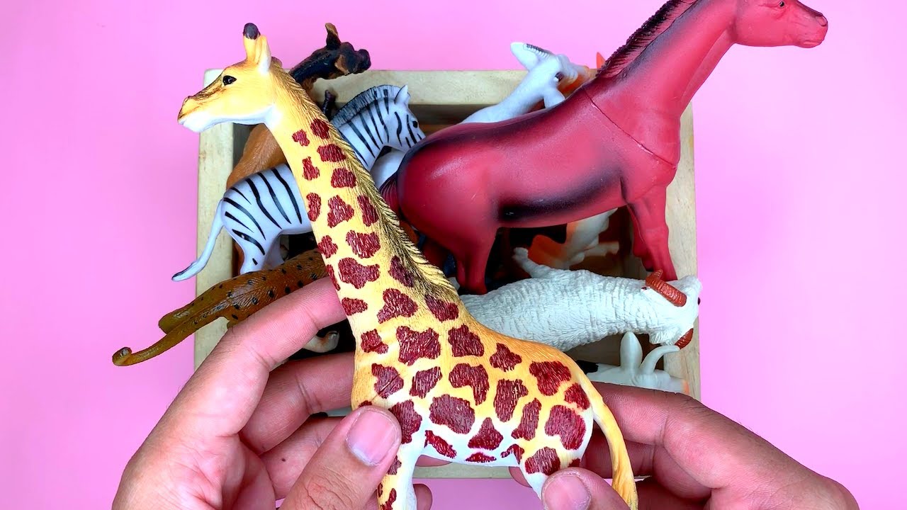 Learn Farm and Wild Animals Names Video with Song for Kids - PoPo Toys ...