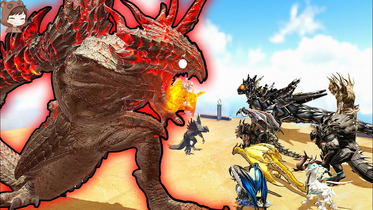 [Part1]Red Star VS Ark Abyss Bosses (New Ver) | ARK Mod Battle Ep.437 ...