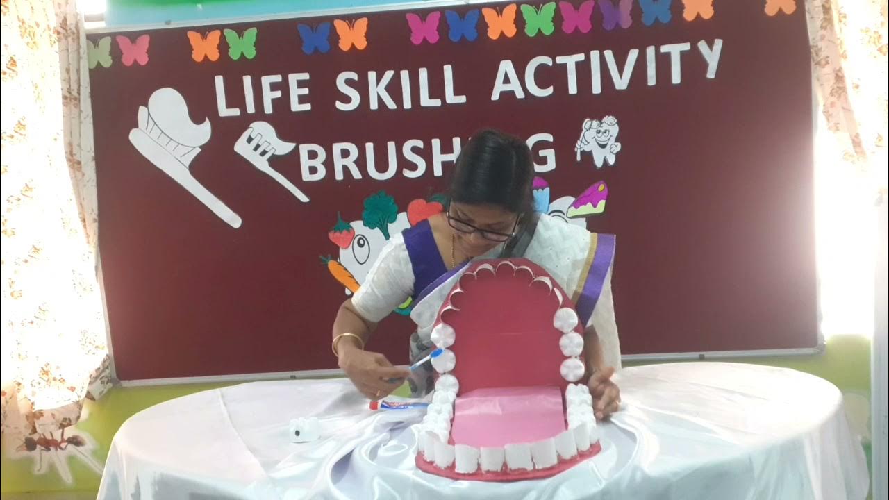 Life Skill Activity / practical life Exercise - Brushing / How to brush ...