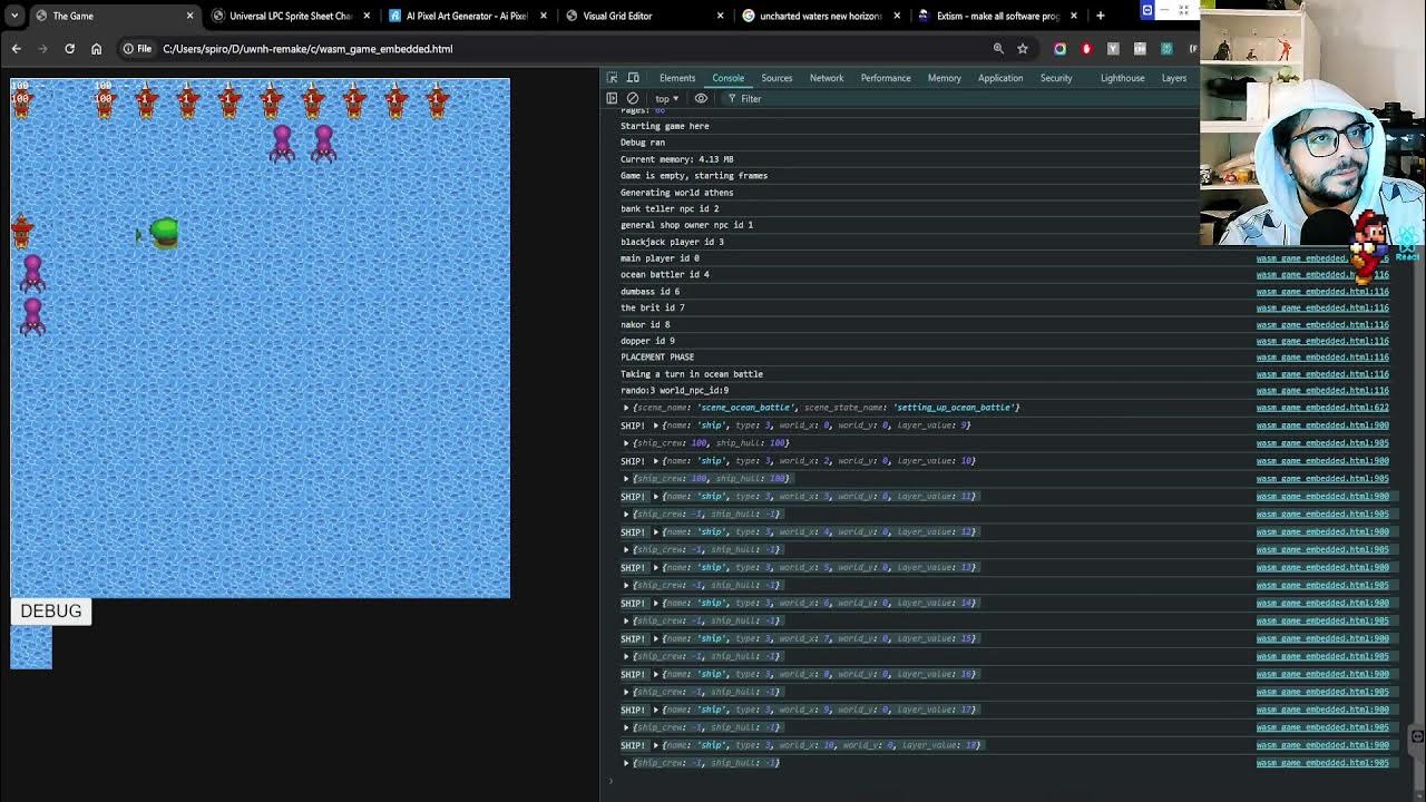 Vanilla C/WASM/HTML/JS/CSS(3D)/DOM - Indie Game Dev - YouTube