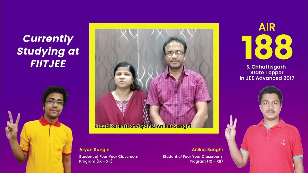 Proud Parents Of Aryan Sanghi & Aniket Sanghi - YouTube