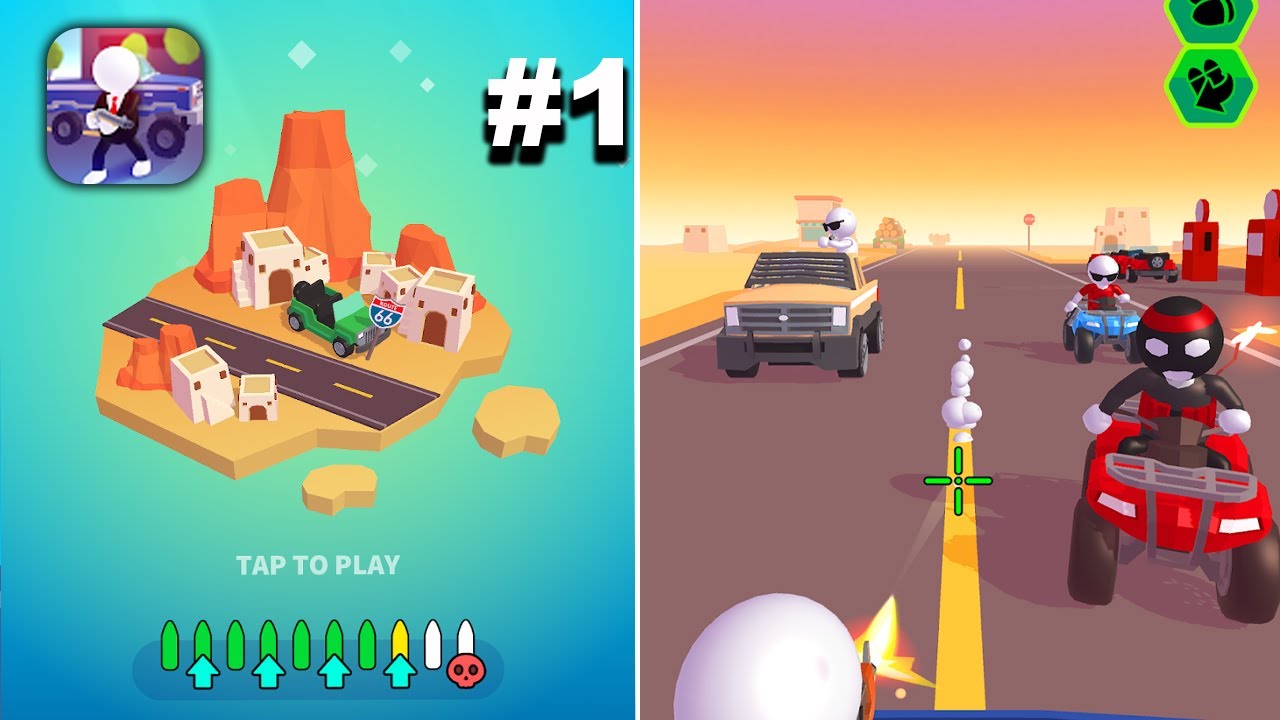 Rage Road - Car Shooting Game - Hyper Hybrid Casual - Gameplay ...