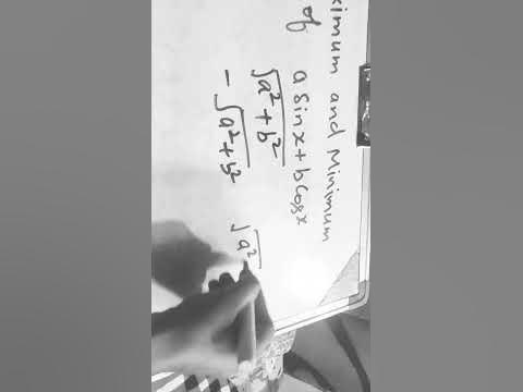 Minimum and maximum value of asinx+bcosx - YouTube