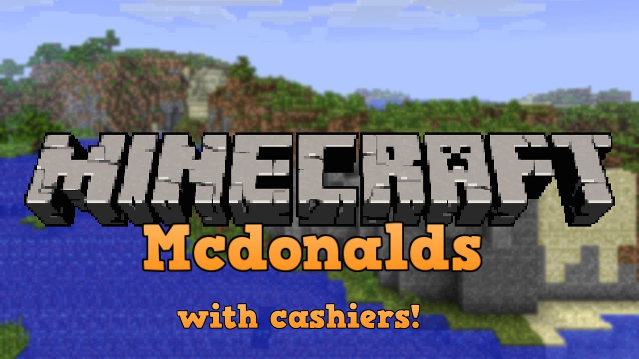minecraft mcdonalds build - YouTube