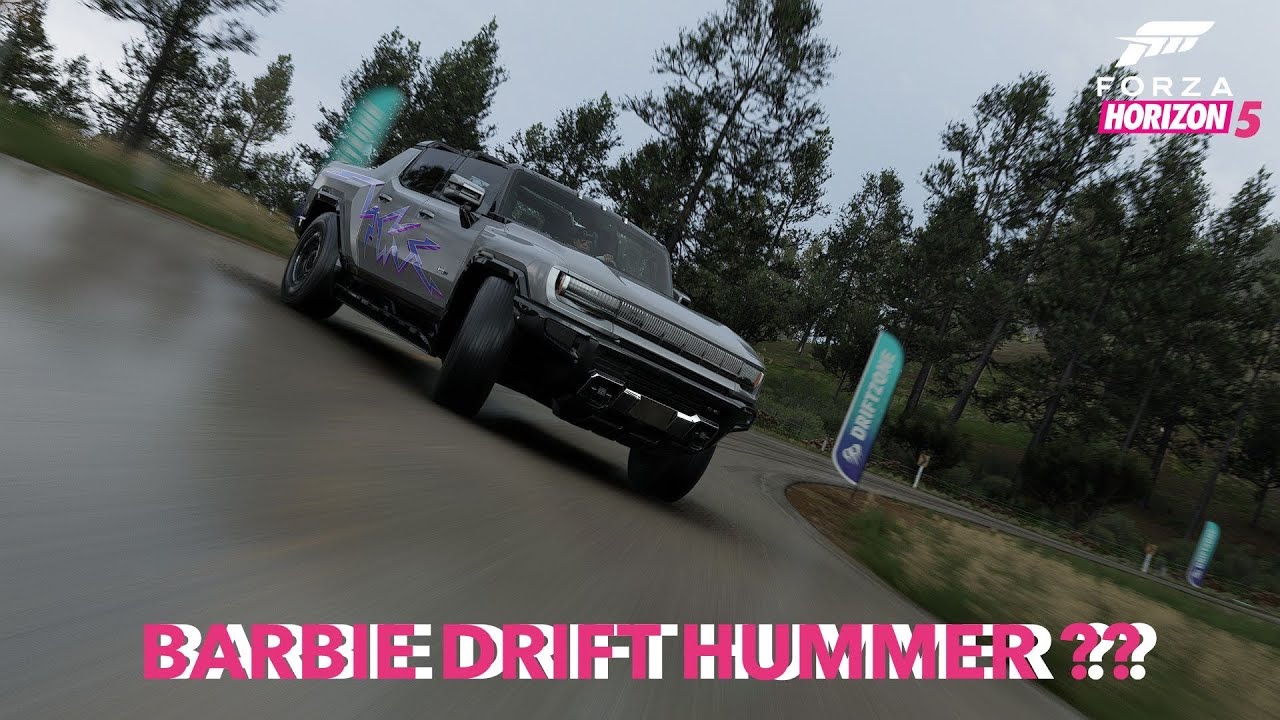 Making A Drift Car Out of the Barbie Movie Hummer EV in FH5 - YouTube