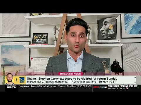 BREAKING NEWS | Shams report Stephen Curry expected to be cleared for return Sunday