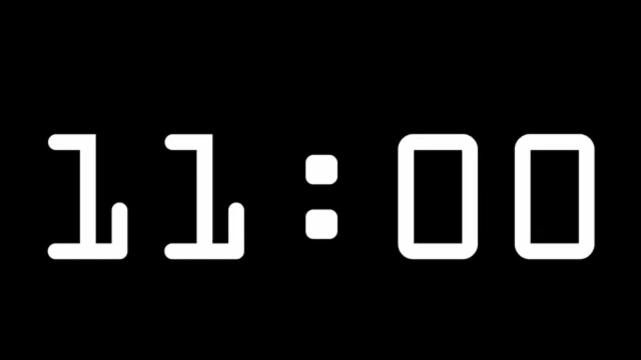 11 Minute Timer with Alarm (Count Up Stopwatch) - YouTube