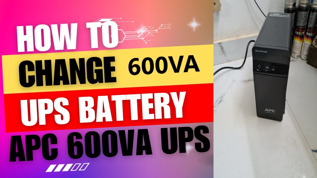 DIY: How to Install a New Battery in an APC UPS 600VA - YouTube
