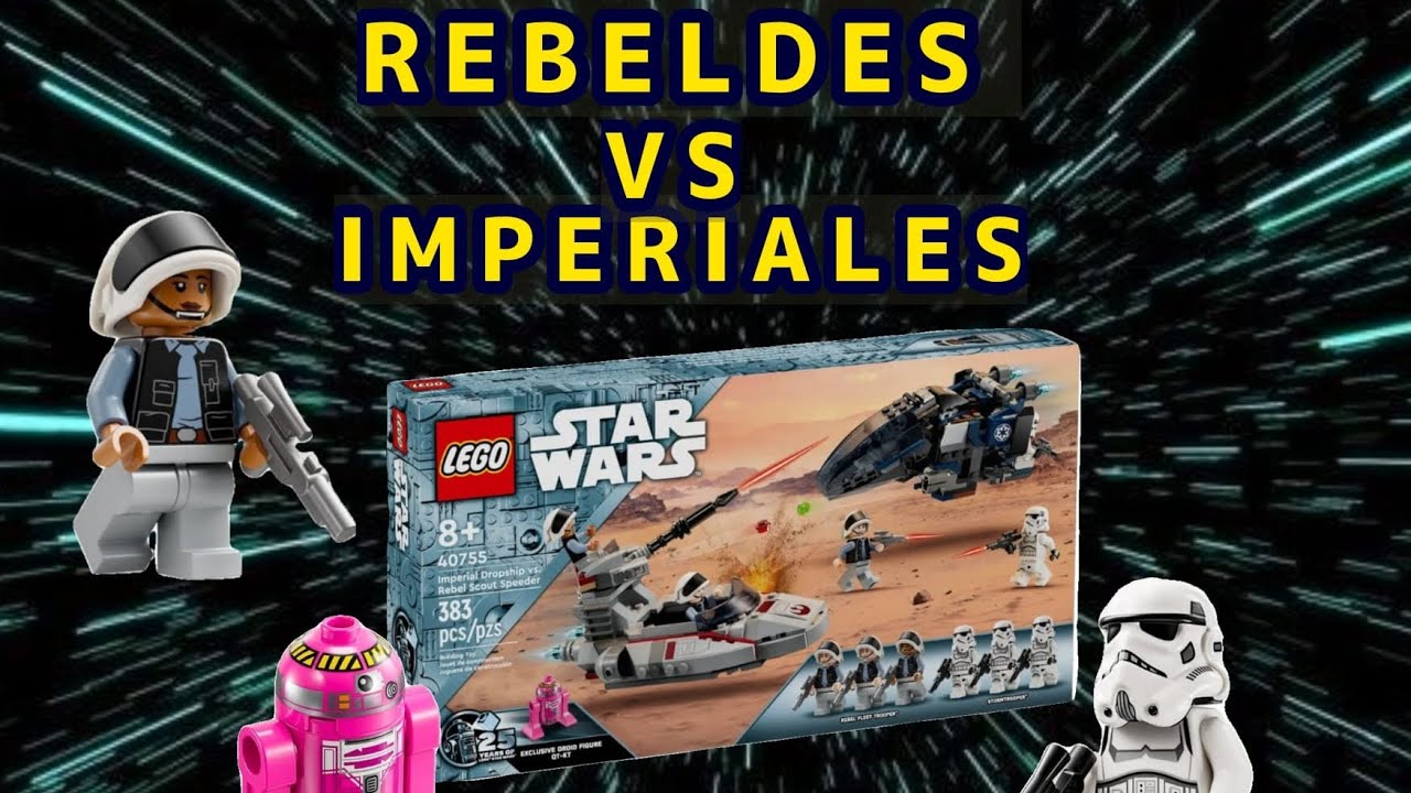 review rebeldes VS imperiales set 40755 lego star wars - YouTube