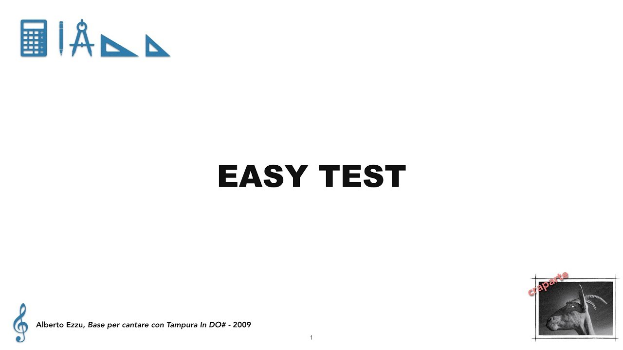 EASY TEST 4^ I - YouTube