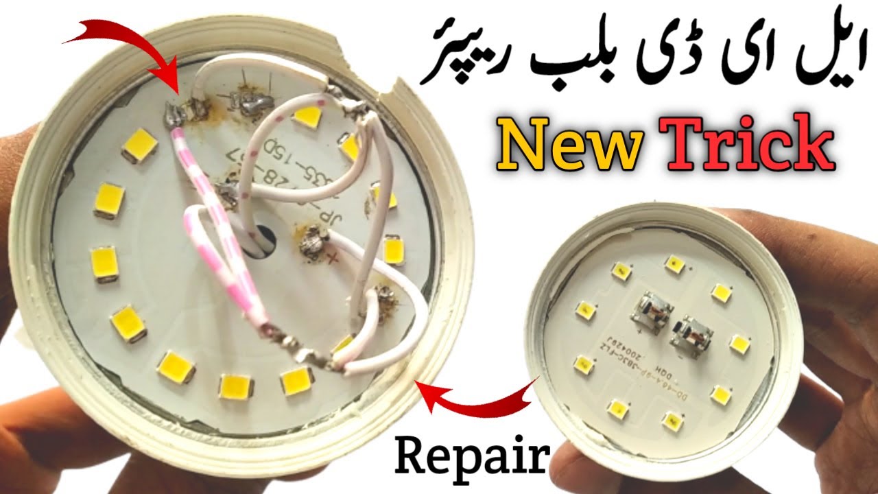 How to repair LED SMD light Bulb easily at home | Replace SMD LED in ...