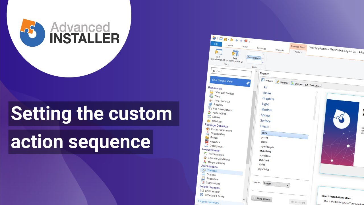 Setting the custom action sequence - YouTube