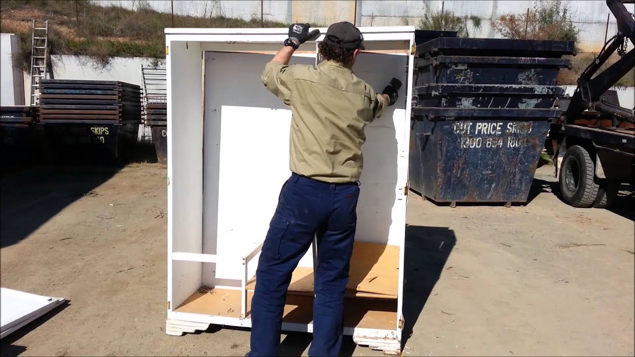 How to dismantle a cupboard safely Quick version - YouTube