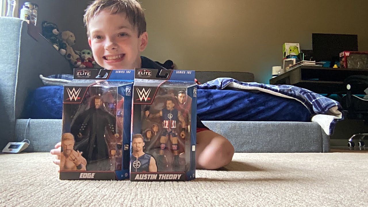 Unboxing Edge & Austin Theory Elite 102 action figures - YouTube