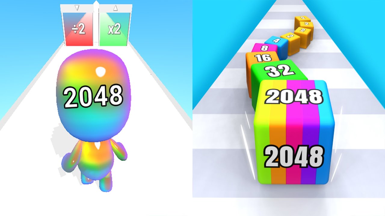 Man Runner 2048 VS Jelly Run 2048 - All Levels Gameplay Android, ios ...