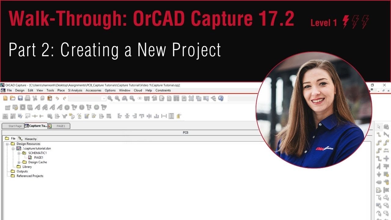How to Create a New Project in OrCAD Capture 17.2 - YouTube